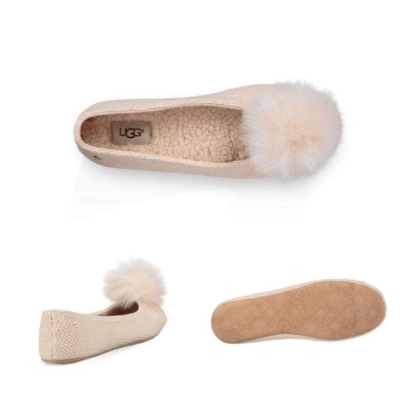 UGG | Shoes | Size 8 Ugg Andi Pom Pom Slippers | Poshmark